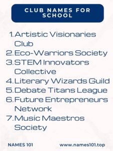 99+ Club Names for School [for Science, Music, etc.] - NAMES 101